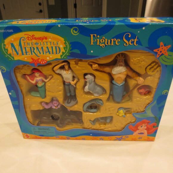 Mattel | Other | Vintage Mattel Disneys The Little Mermaid Figure Set ...